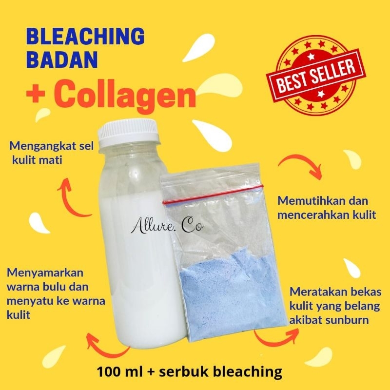SUPER WHITENING COLLAGEN BODY BLEACHING + WHITENING POWDER | Shopee ...