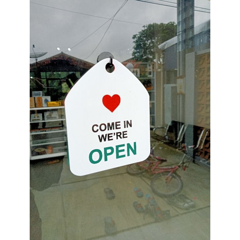 Door open close signage and aesthetic | Shopee Philippines