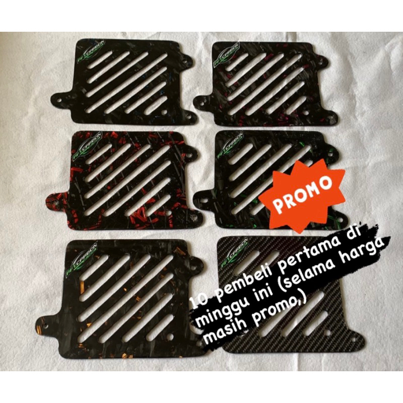 Radiator COVER CARBON Original honda,Click,pcx,adv yamaha aerox old ...