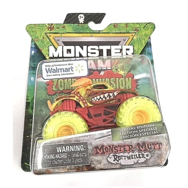 Toy Car Truck Monster Jam Special Edition Zombie Invasion Monster Mutt ...