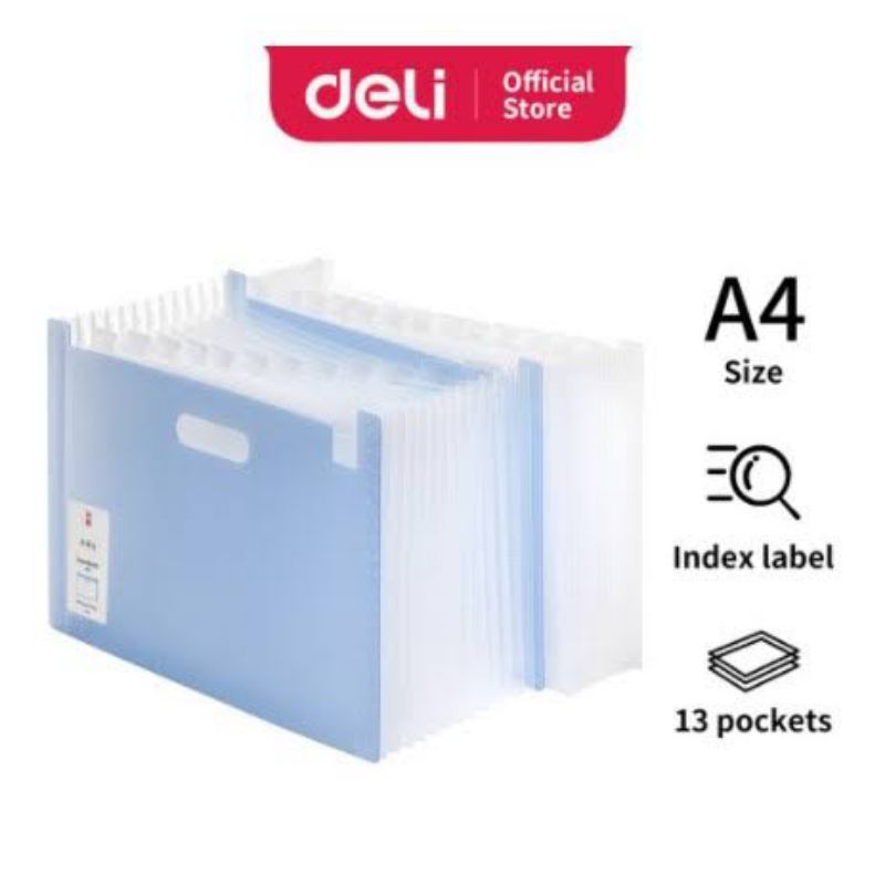 Deli 72580 EXPANDING FILE FOLDER DOCUMENT BAG Harmonica Accordion MAP ...