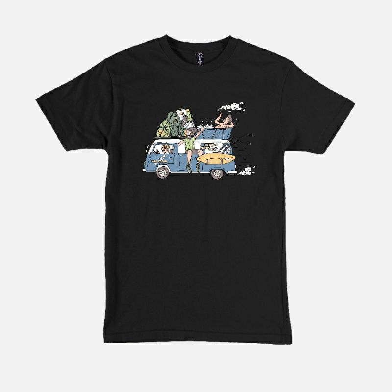 Wheelger Get Lost Tshirt - Black Mountain) | Shopee Philippines