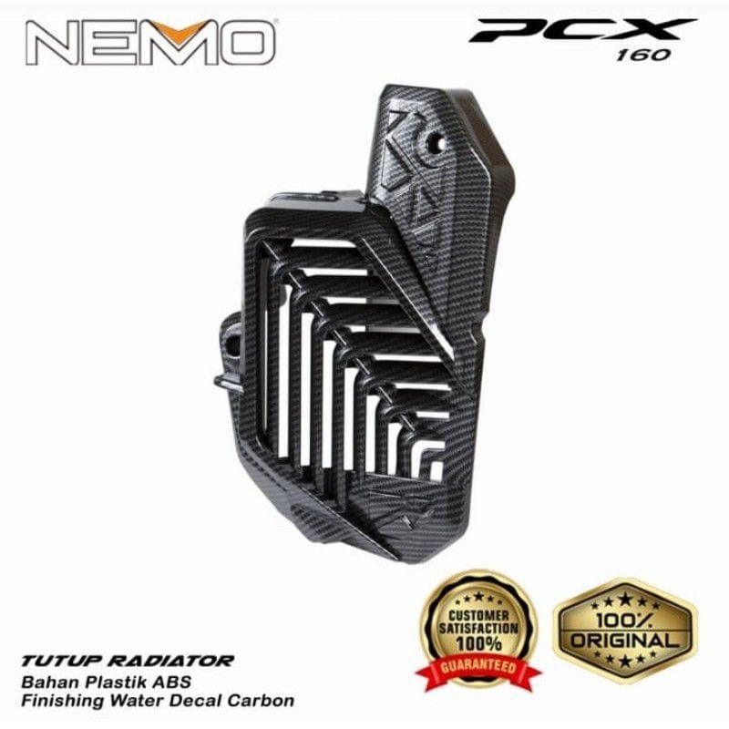 Radiator COVER HONDA PCX160/VARIO160 NEW 2021-22 CARBON NEMO BEST ...
