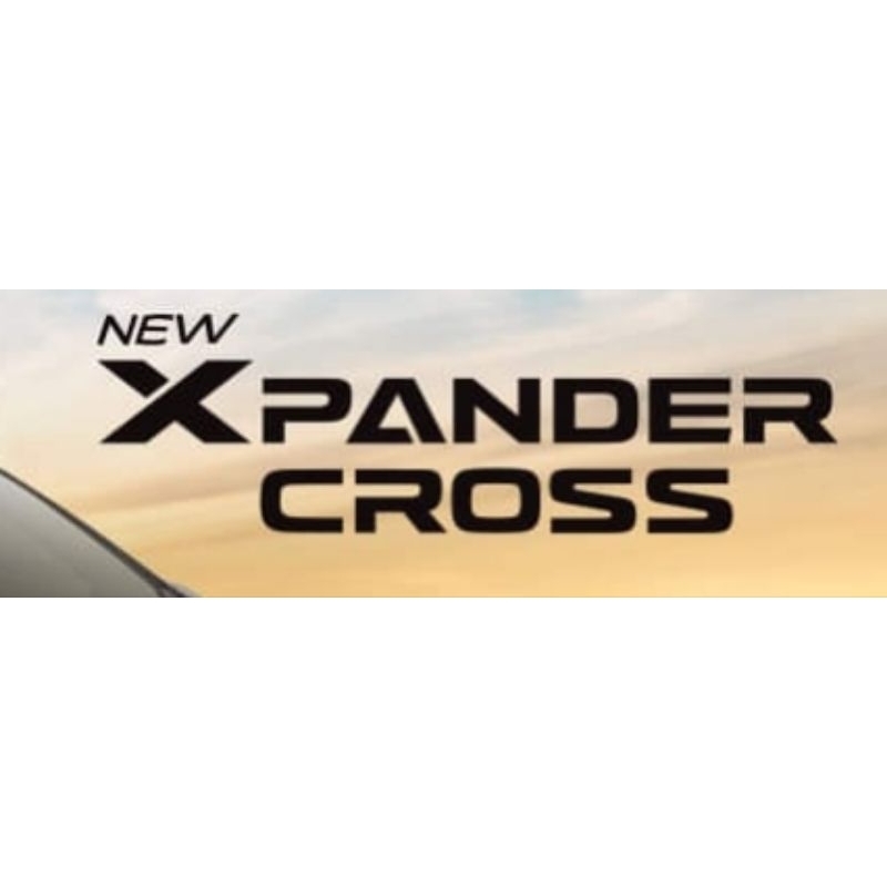 MESIN XPANDER CROSS WRITING EMBLEM NEW CHROME ENGINE HOOD EMBLEM ...