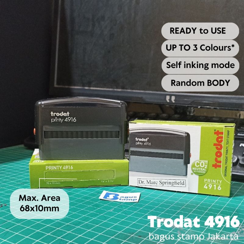 Trodat 4916 4917 Custom Design Automatic Color Stamp | Shopee Philippines