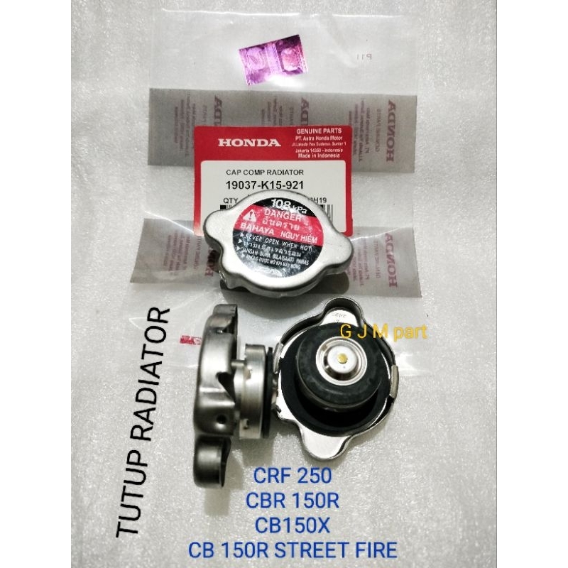CAP COMP RADIATOR K15 WATER COVER RADIATOR HONDA CB150R STREETFIRE ...