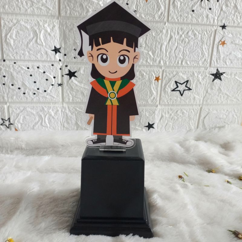 Graduation Trophy / High acrylic graduation Trophy -+ 25cm / statue ...
