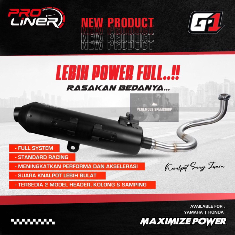 Proliner G-1 Racing Standard Exhaust (Copy CMS) VarioNew / Pcx150 ...