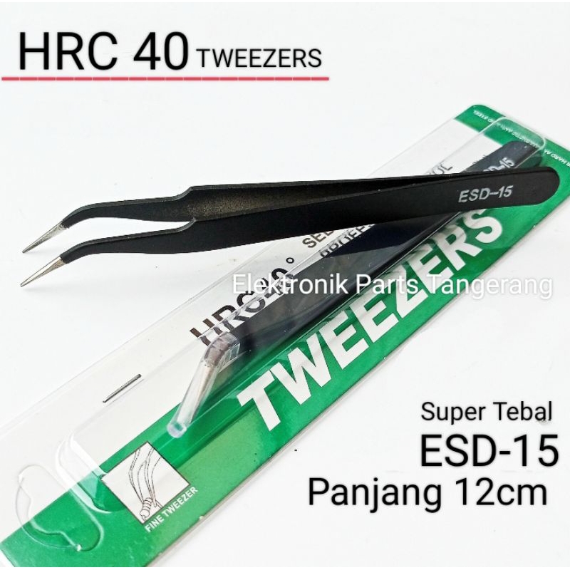 TAPERED BENT TWEEZERS ESD-15 HRC40 TWEEZERS ESD TWEEZERS TWEEZERS 15 ...