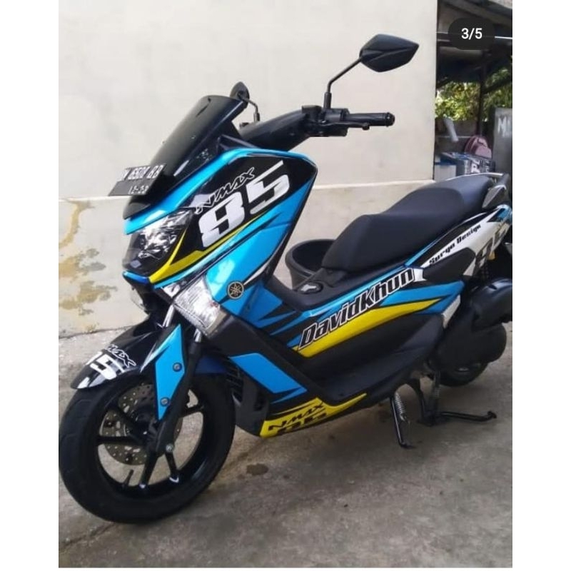 Striping Sticker Decal Nmax 2015-2019 Fullbody Graphic Blue. Sticker ...