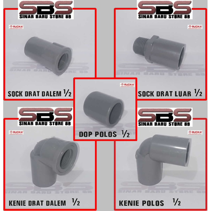 Pvc Knee Pipe Connection/Inner/Outer Thread Sock Plug | Shopee Philippines