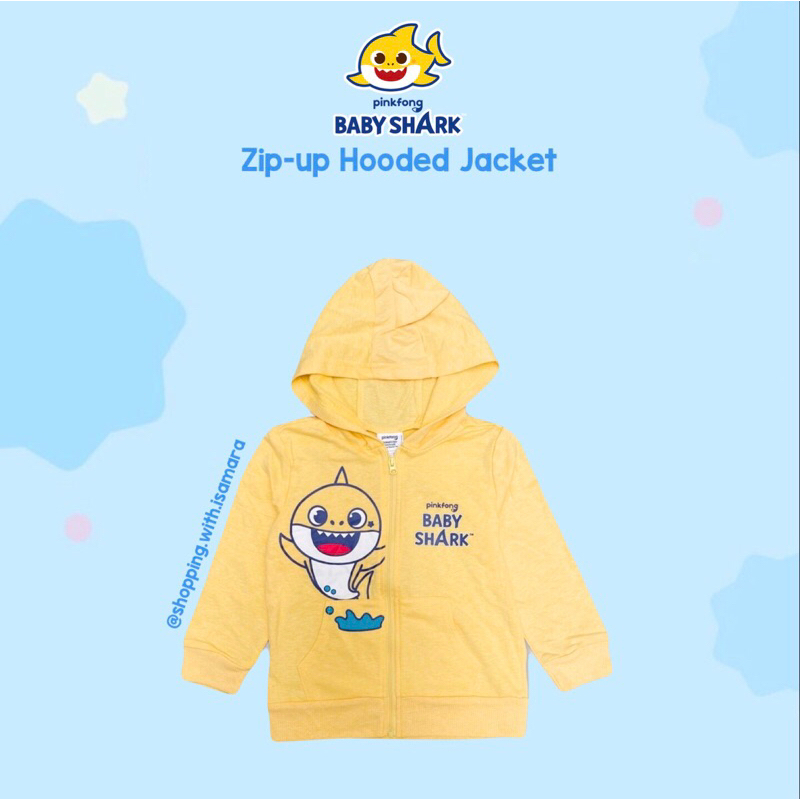 Pinkfong Baby Shark Zip-Up Hooded Jacket / Sweater / Sweatshirt ...