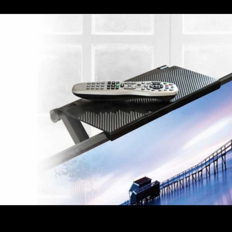 Hanging Rack for TV Remote Modem Wifi Desk Screen Top Shelf Computer ...