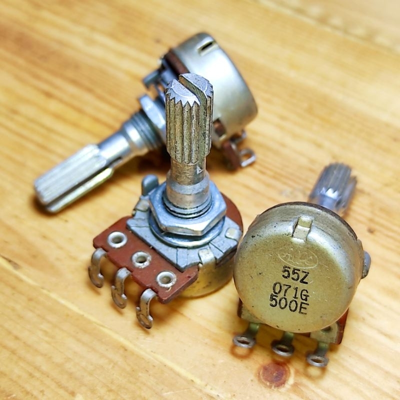 JAPAN ALPS Potentio Long Handle B500ohm 500R Potentiometer vr knurled ...