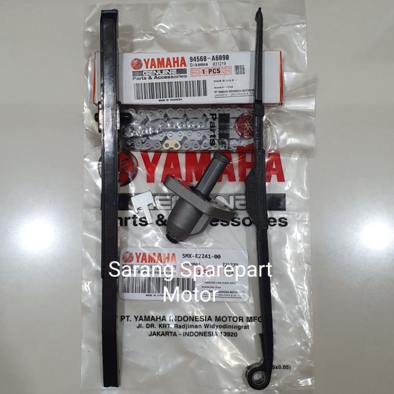 Keteng Chain Package + Punch + Rubber Tongue Mio Sporty Mio Smile Mio ...