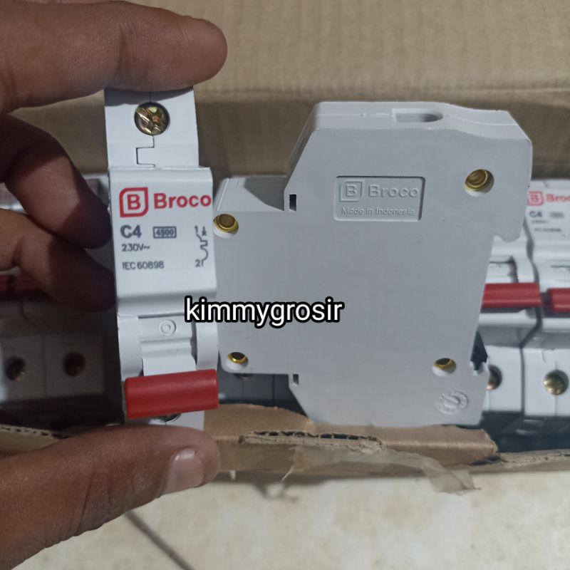 Mcb 4 Ampere Broco 1 Phase SNI Original | Shopee Philippines