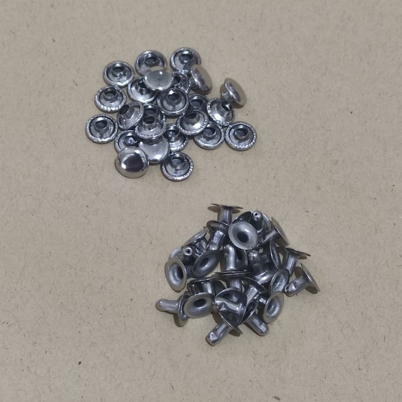 100 pairs of rivets | Rotary nails | Rivet nails | Tick head size 0.8mm ...
