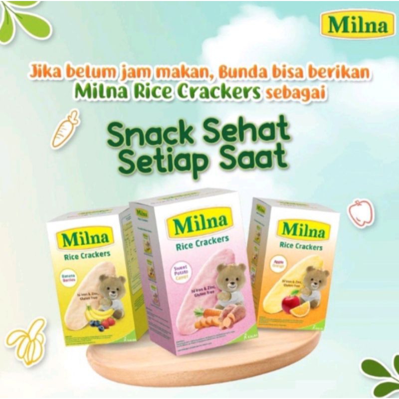 Milna Rice Crackers Healthy Baby Snacks | Shopee Philippines