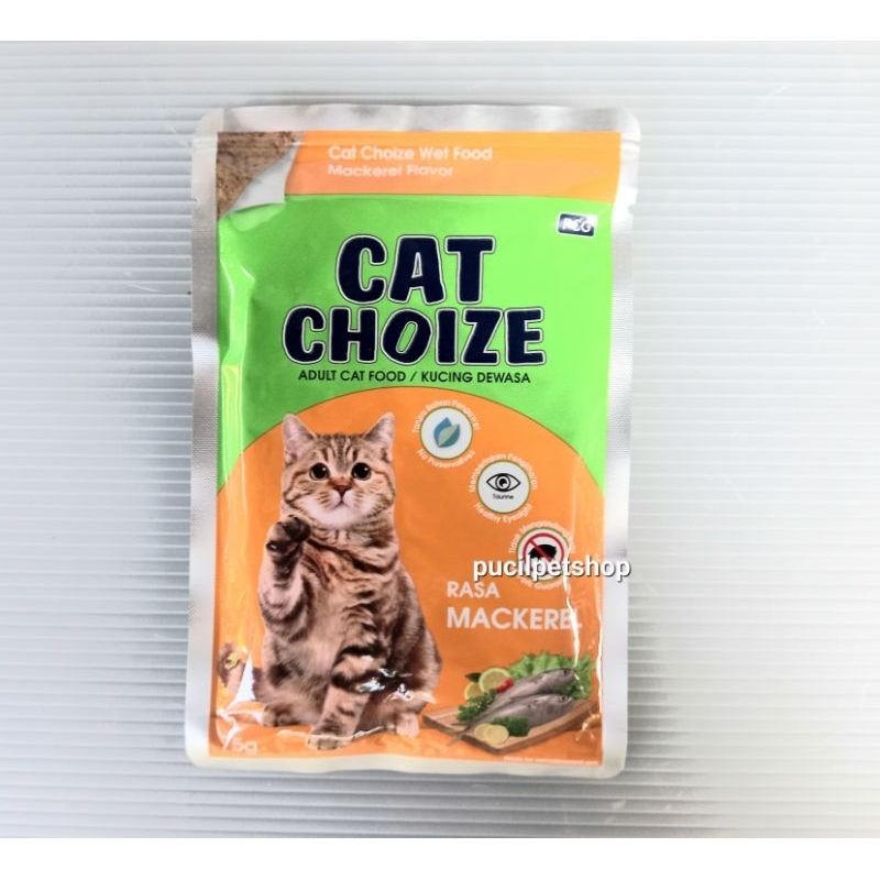 Cat Choize Sachet Mackerel Cat Choize Pouch Wetfood Cat Food 75gr ...