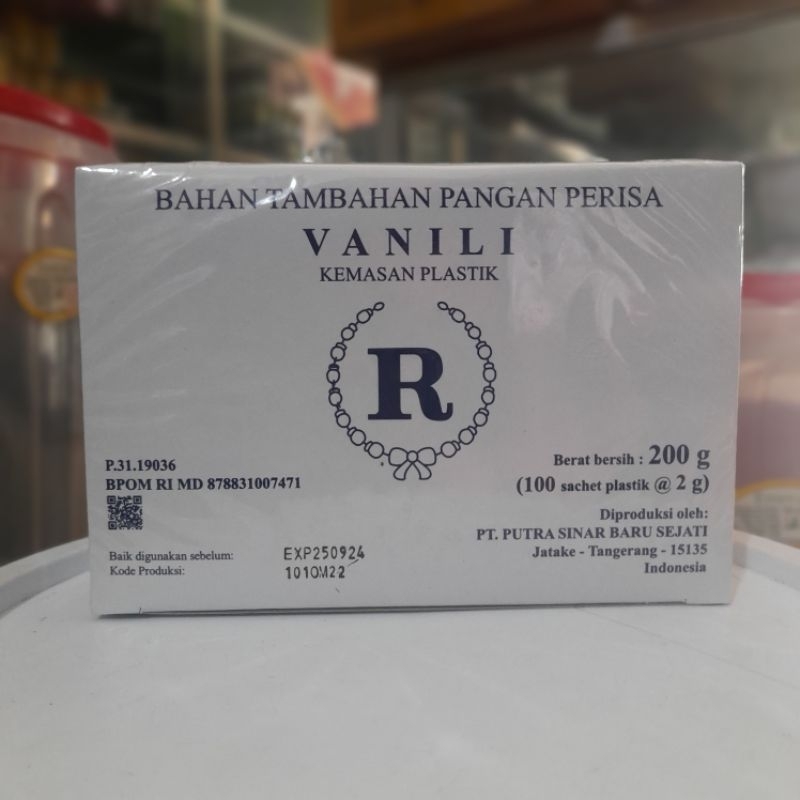 R & Tjapung brand vanilla powder sachet (2 gr x 100 sachets) | Shopee ...