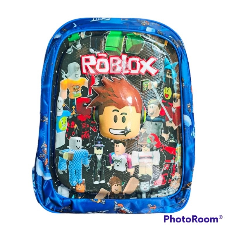 Roblox Character Boys Backpack With-LED Size SD Kindergarten PAUD ...