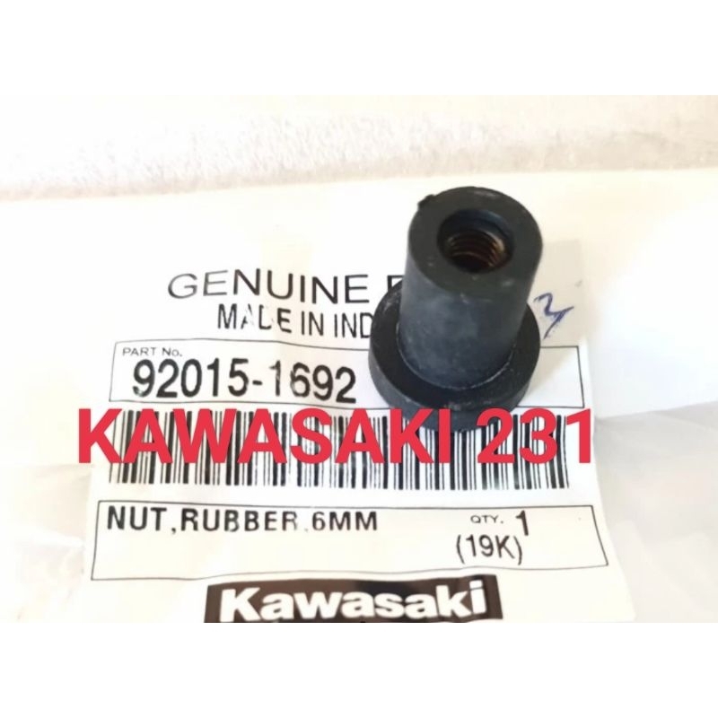 Rubber NUT Rubber NUT 6MM WELL NUT Genuine Parts Kawasaki 92015-1692 ...
