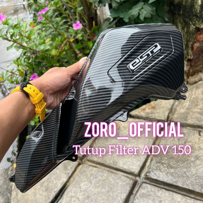 Carbon ADV150 Filter Cover - Carbon ADV 150 ZORO CVT Cover | Shopee ...