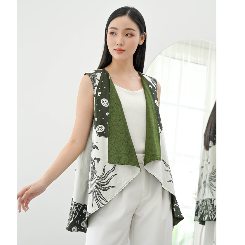 Batik Outer 158 Batik Vest/ Batik Vest/ Women's Batik Outer | Shopee ...