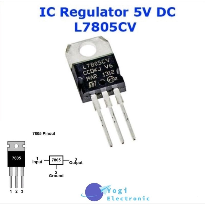 Ic L7805 7805 TO-220 POSITIVE VOLTAGE REGULATOR 5V | Shopee Philippines