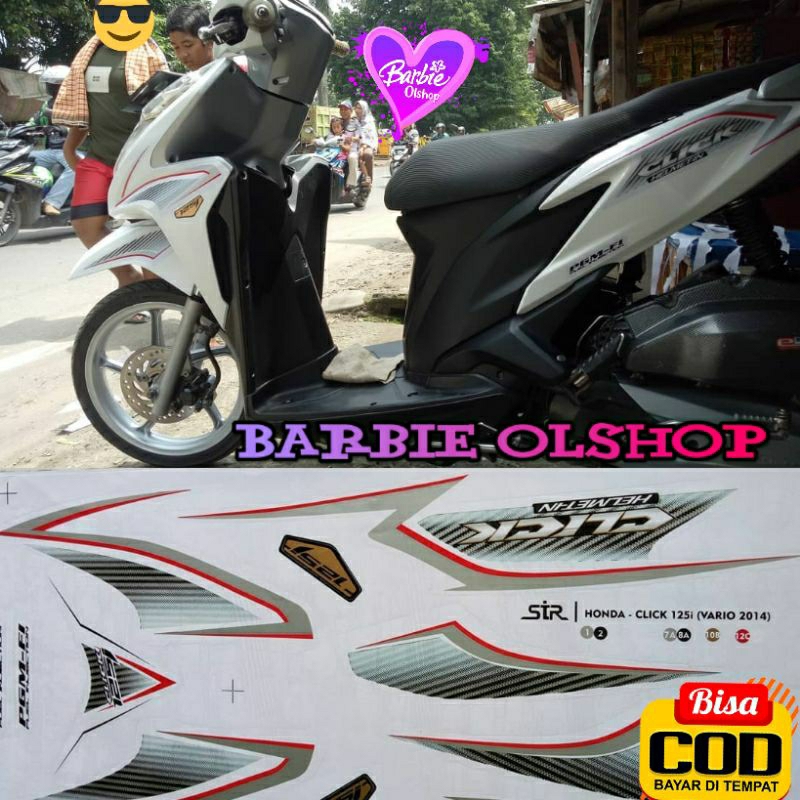 Striping Sticker Variations Of Motorcycle Honda Vario 125 old/old Honda ...