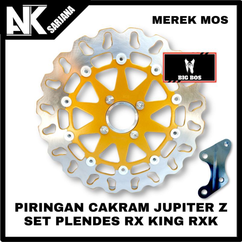 DISC BRAKE DISC DISC 300MM HOLE 4 YAMAHA JUPITER Z SET BREKET AND ...