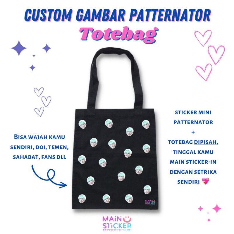 Custom Sticker Sablon Mini PATTERNATOR+Totebag | Dtf Ironing Screen Sticker | Shopee Philippines