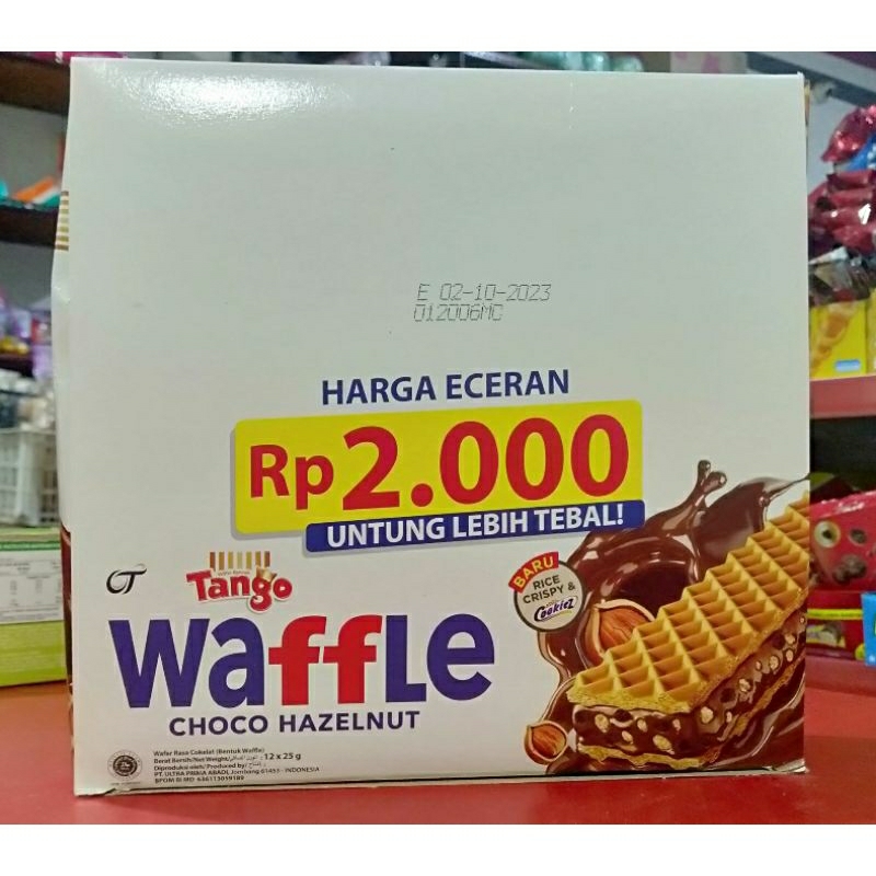 Tango WAFFLE CHOCO HAZELNUT 350g with 12*25g (12 pcs per box) | Shopee ...