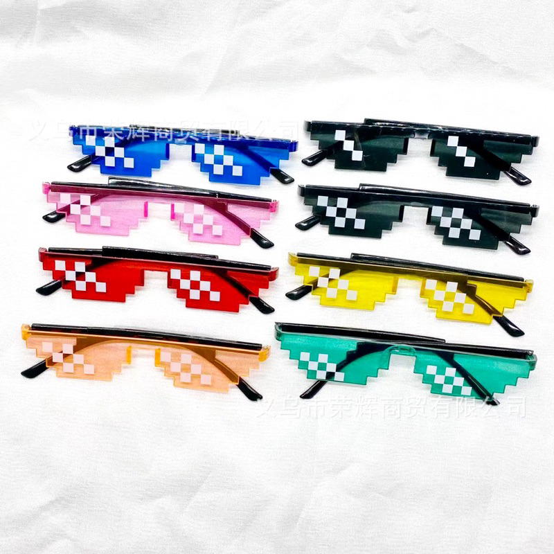 Thug Life Minecraft Double Mosaic Glasses ready Makassar | Shopee ...