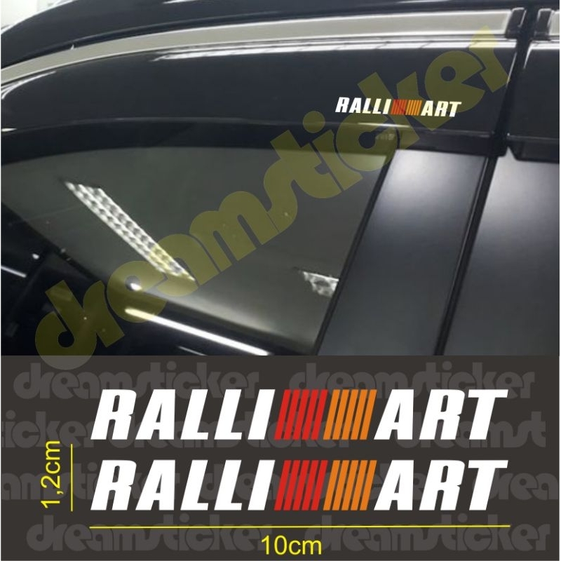 Ralliart Car Water Gutter Cutting Sticker Car Sticker | Shopee Philippines