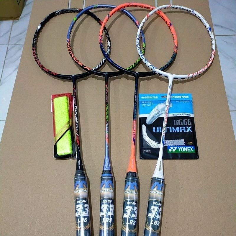 Original POWER MAX THUNDER 755 BADMINTON RACKET | Shopee Philippines