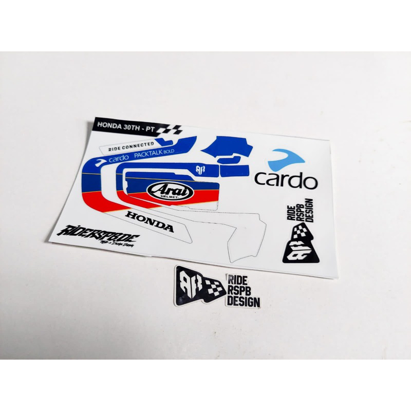 Honda 30th PT - STICKER DECAL SKIN COVER GARSKIN INTERCOM CARDO ...