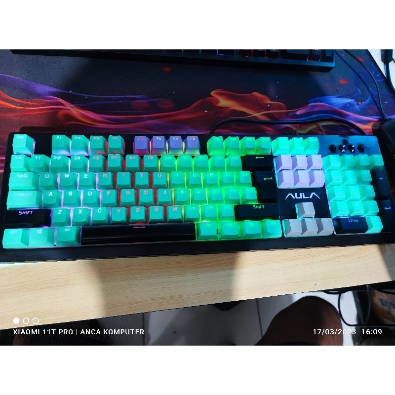 Mechanical KEYBOARD AULA S2018 Wing Of Liberty FULL RGB | Shopee ...