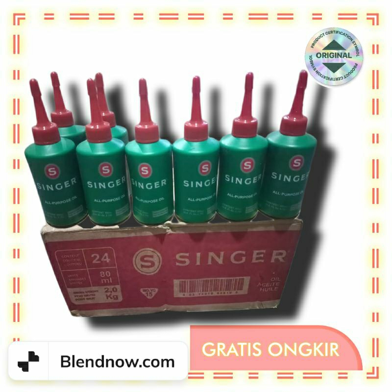 MESIN Singer Multipurpose Pelicans Multi Oil 80 CC Sewing Machine Tube ...