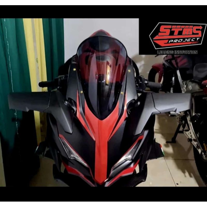 HITAM Matte black h2 R model winglet mirrors | Shopee Philippines