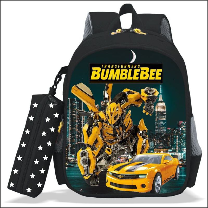 Bumblebee Boys School Backpack 2in1 Bonus Pencil Case | Shopee Philippines