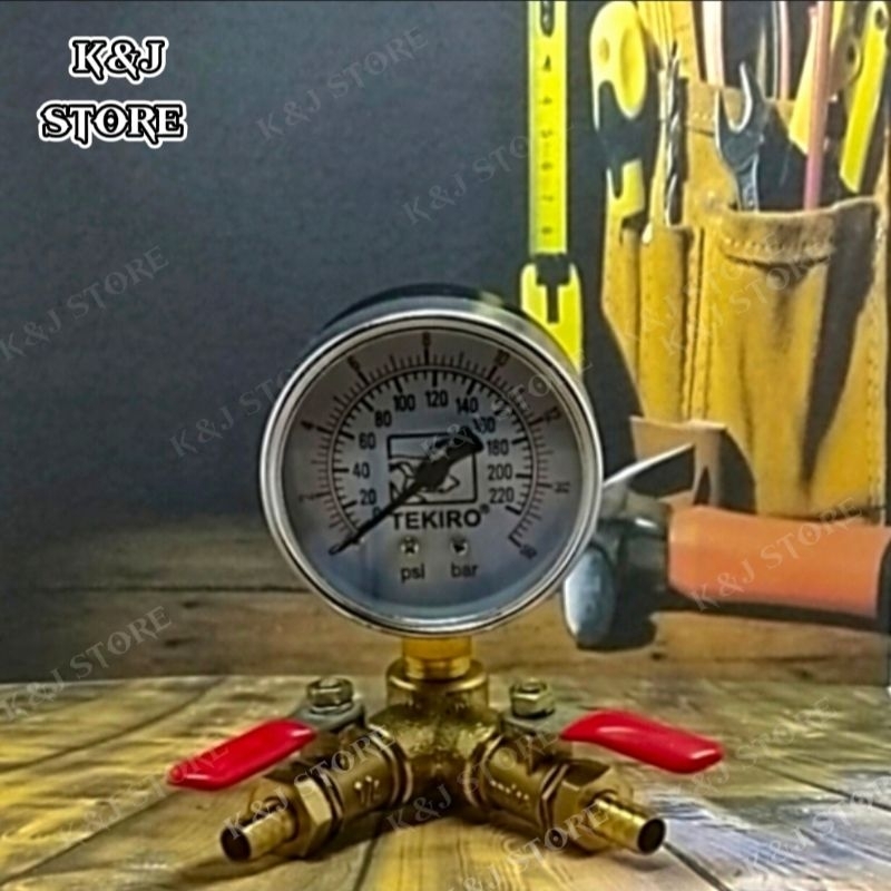 Compressor Ampere Meter, Full Set Compressor Manometer, Pressure Gauge ...