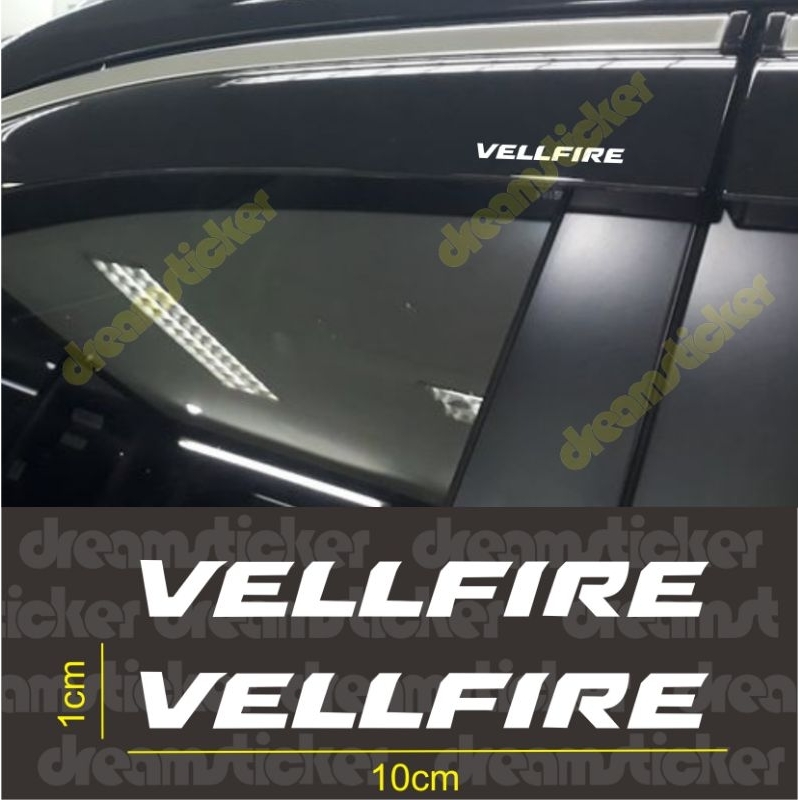 Cutting Sticker Gutter Car Toyota Vellfire Car Sticker | Shopee Philippines
