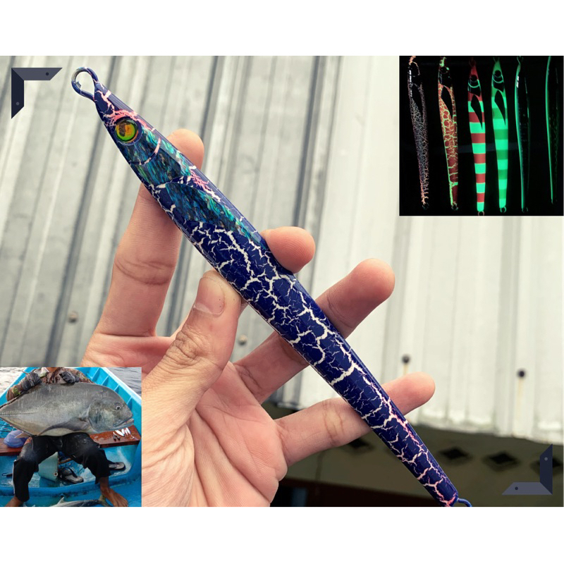 Metal jig King Slasher 150gr glow crack | Shopee Philippines