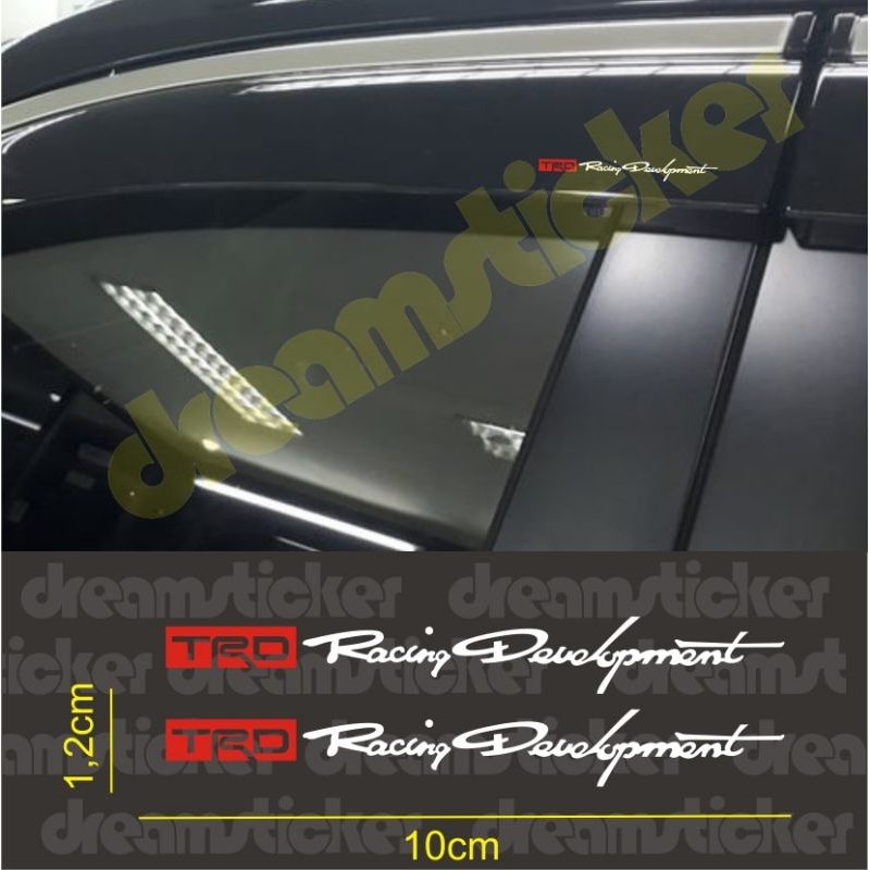 Cutting Sticker Gutter Car TRD Toyota Racing Depelopment Car Sticker ...