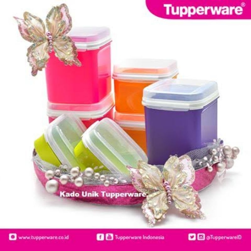 Container Activity Tupperware Signature Square 2 & 3 (1Pcs) | Shopee ...