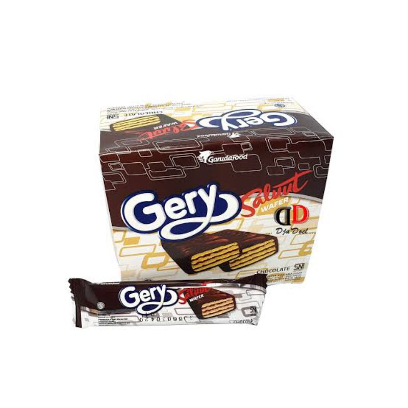Gery salut wafer djadoel chocolate 1 box 24pcs x 7g | Shopee Philippines
