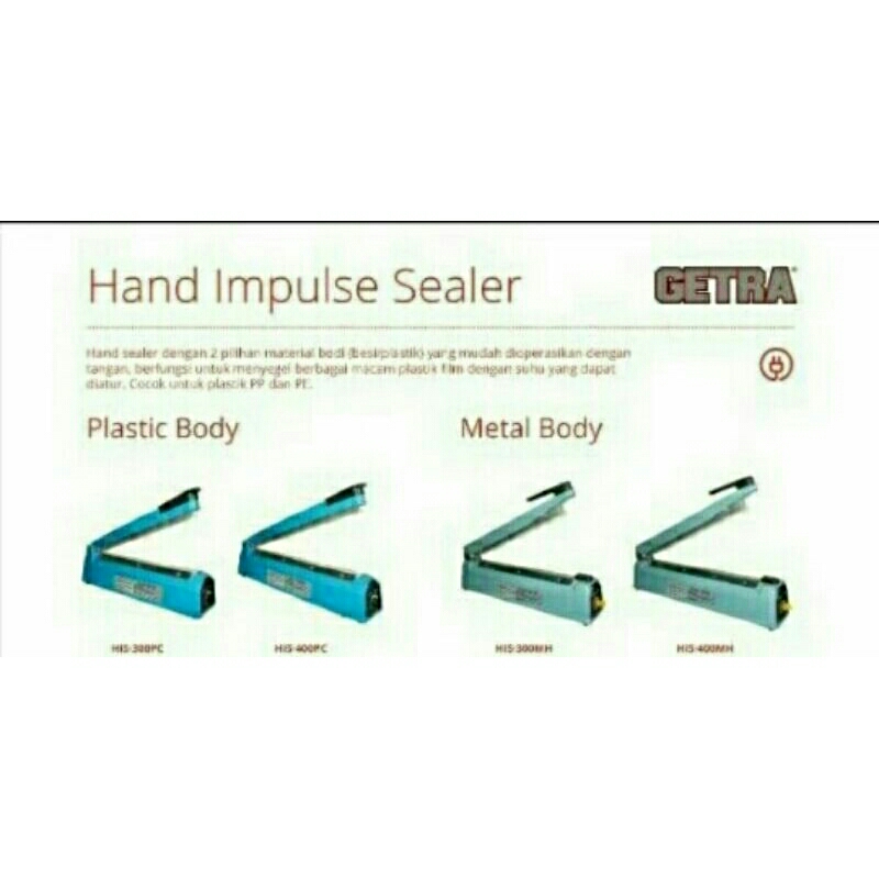 MESIN GETRA HAND IMPULSE SEALER/ SEALER MACHINE | Shopee Philippines