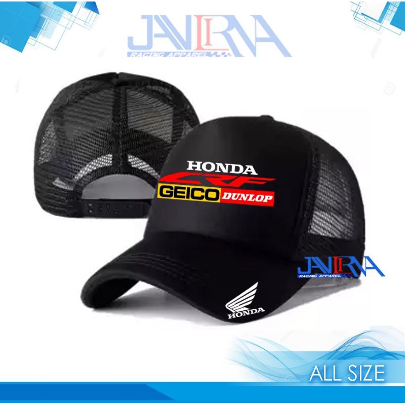 Honda CRF Geico Dunlop Racing Indonesia Hat | Shopee Philippines
