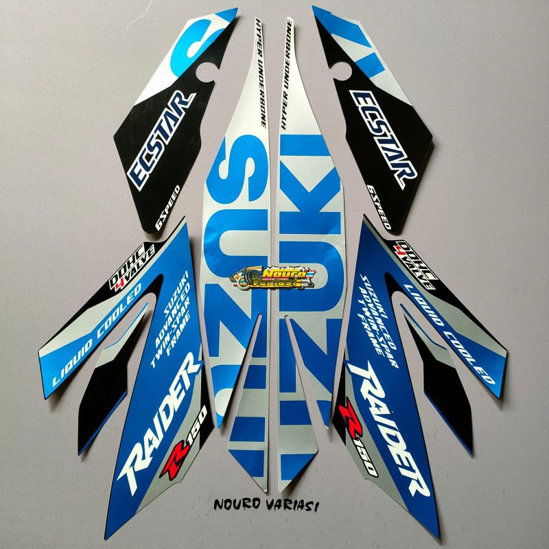 Suzuki Satria Fu f 150 led raider motorbike sticker Striping 2016 2017 ...